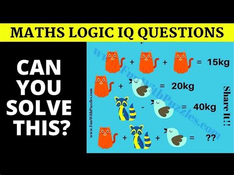 Logic Maths Questions And Answers