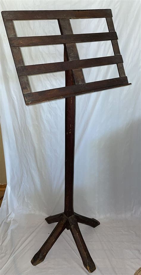 Bid Now Antique Wooden Music Stand Invalid Date Cdt