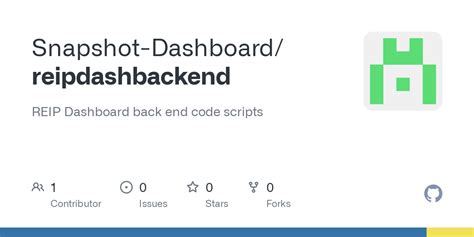 Github Snapshot Dashboardreipdashbackend Reip Dashboard Back End Code Scripts