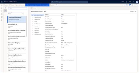 Aot Browser Dynamics 365 For Finance And Operations Aot Browser