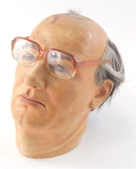 A Late 20thc Model Head Of Mikhail Gorbachev In Plaster And Papier