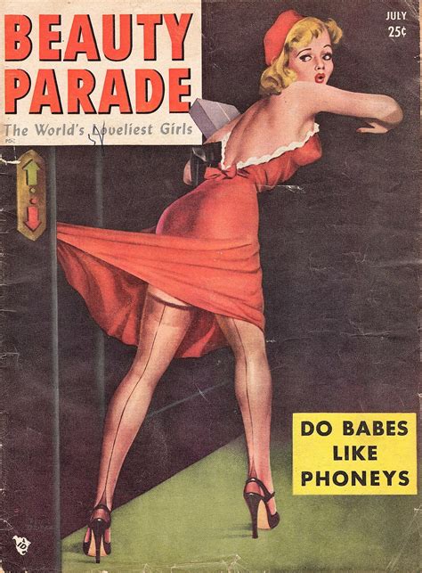Beauty Parade July 1950 Cover Art By Peter Driben Earle Bergey