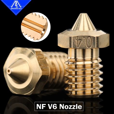 Mellow 1pcs High Quality Sharp Nf V6 Nozzles Hotend For 3d Printer