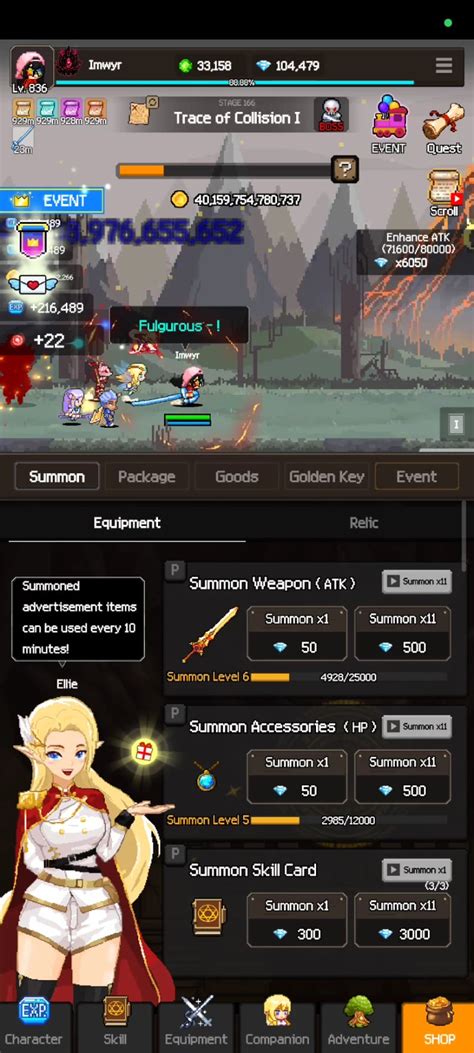 100k Diamonds Weapon Summon R Slayerlegend