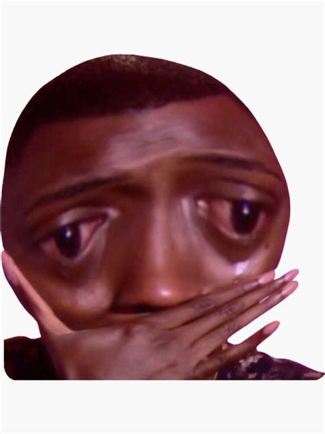 Crying Face Meme Sticker For Sale By Tttatia Redbubble