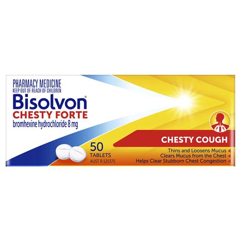 Bisolvon® Chesty Forte Tablets For Chesty Coughs Bisolvon® Au