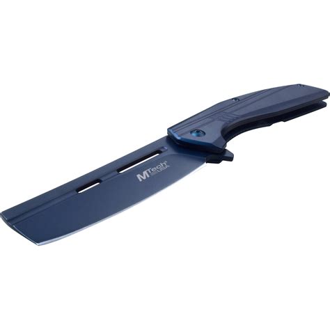 Pocket Knife Blue Spring Assisted Knife Razor Blade Mt A1139