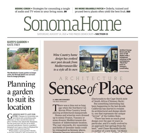 Were So Grateful To The Santa Rosa Press Democrat And To Editor Meg Mcconahey For The Beautiful