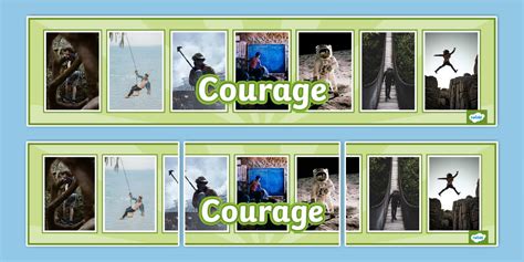 Courage Photo Display Banner Professor Feito Twinkl