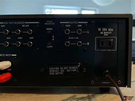 Serviced 1977 Sony Sqd 2010 Quad Decoder Pre Amp 4 Vu Metres Pro