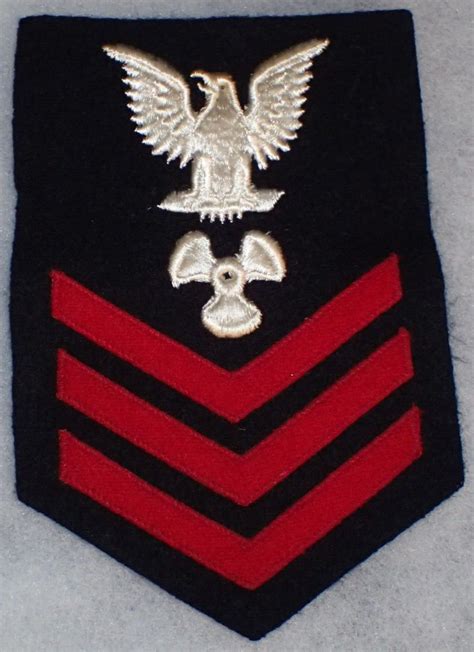 Ww2 Usn Navy Machinists Mate 1st Class Petty Officer Rate Patch 1946