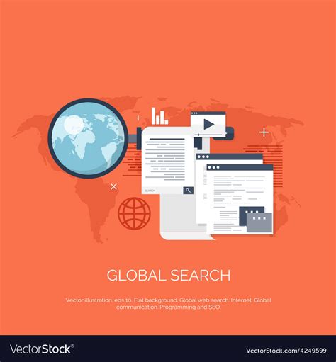 Flat Computing Background Royalty Free Vector Image