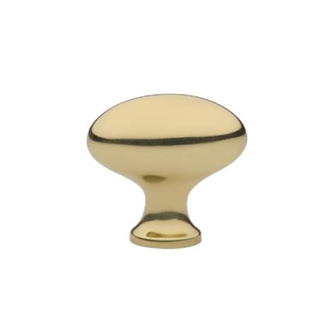 Egg Cabinet Knob 1 34 Polished Brass 86124 By Emtek