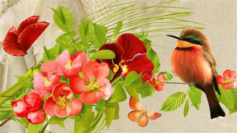 🔥 130 Wallpapers Birds And Flowers Wallpapersafari
