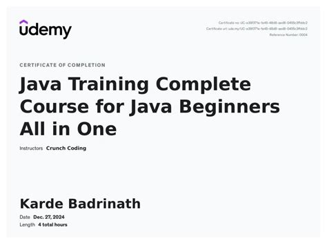 Java Programming Learning Professionalgrowth Udemy Badrinath Karde