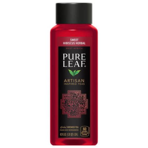 Pure Leaf Brewed Tea Sweet Hibiscus Herbal 42 Fluid Ounce Brookshires