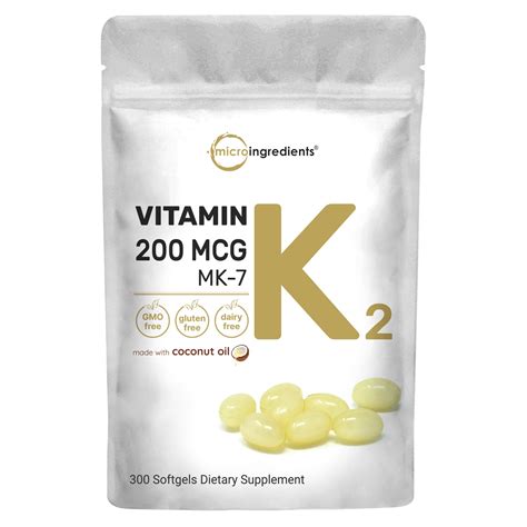 Premium Vitamin K2 Mk 7 Supplement Bone And Heart Health Micro