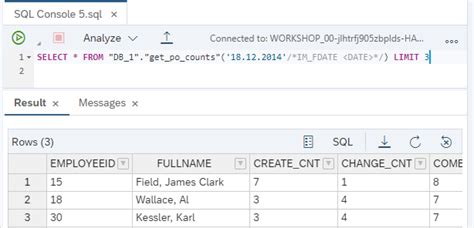 Creating Table User Defined Functions Sap Tutorials