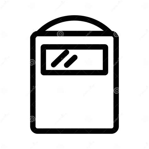 Welding Shield Cover Icon Design In Filled And Outlined Style Stock