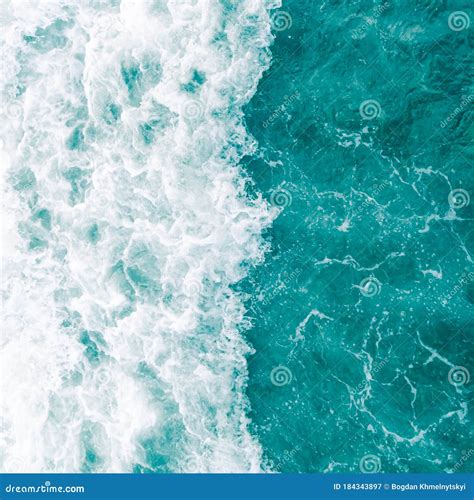 Aqua Green Ocean Wave During Summer Tide Abstract Sea Nature