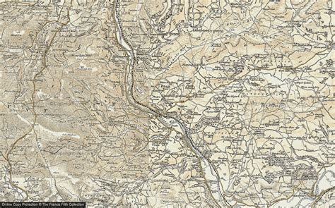 Historic Ordnance Survey Map Of Llandeilo Graban 1900 1902