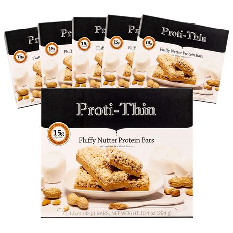 Proti Thin Fluffy Nutter Protein Bar 15g Protein Low Carb High Fiber