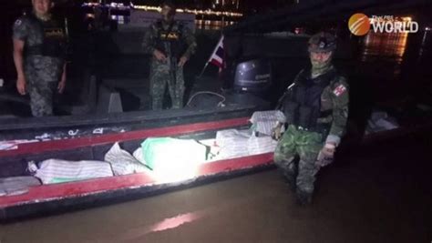 64 Million Methamphetamine Pills Seized From A Boat On Mekong River