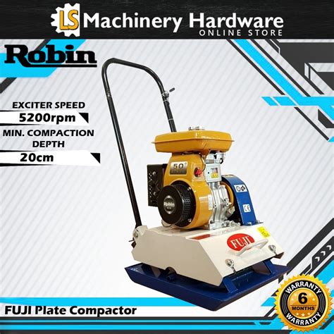 Fuji Plate Compactor Cw Japan Robin Ey 20d Gasoline Engine Tkl 80 6