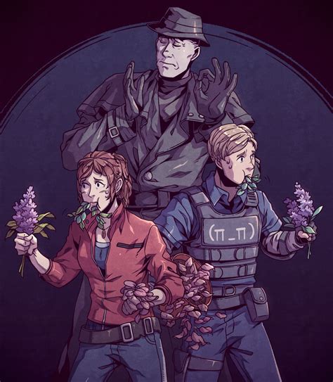 Leon S Kennedy Claire Redfield And Mr X Resident Evil And 3 More