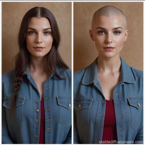 Pin Von Raven Shaddock Auf Before And After Bald Glatt Rasiert Pixie