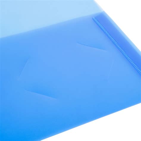 Avery 47811 Letter Size 2 Pocket Plastic Folder Translucent Blue