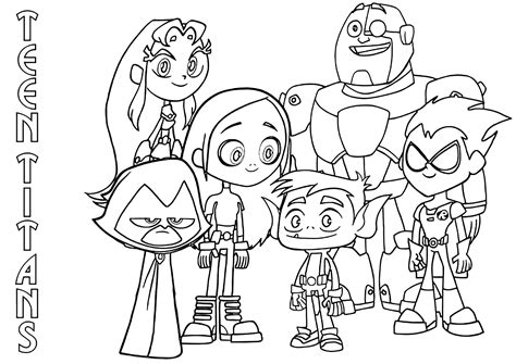 Desenhos Para Colorir E Imprimir Jovens Titans At Jennifer Logan Blog