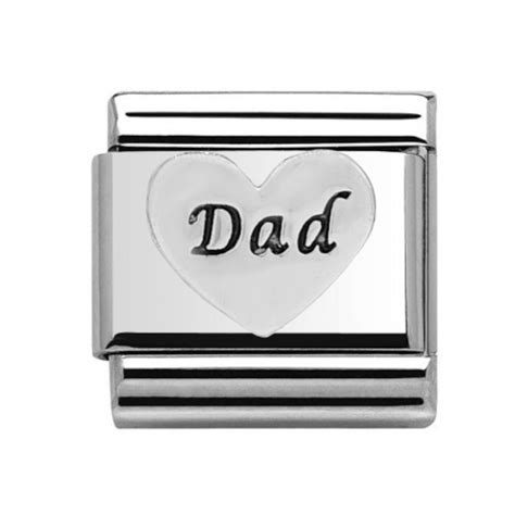 Charmlinks Silver Dad Charm Karine And Co