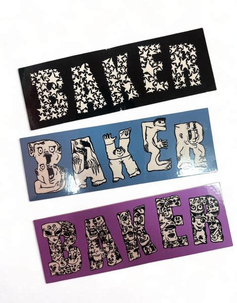 Baker Get Lost Vinyl Sticker Various Colors 175 X 5 The