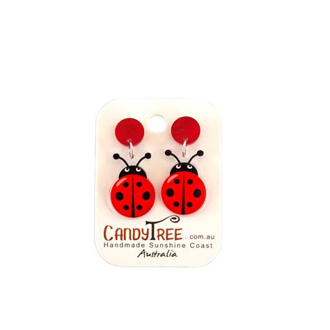 Mini Acrylic Dangle Ladybug Candy Tree
