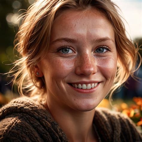 Danish Woman From Denmark Typical National Citizen Premium Ai