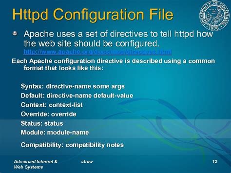 Apache Httpd Web Server C Edward Chow
