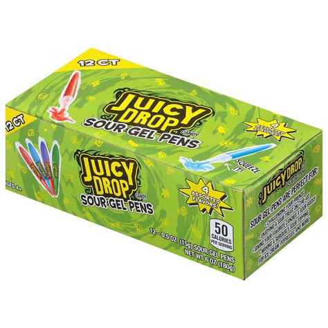 Buy Juicy Drop Sour Gel Pen Candy Variety Pack Of 12 Assorted Fruity