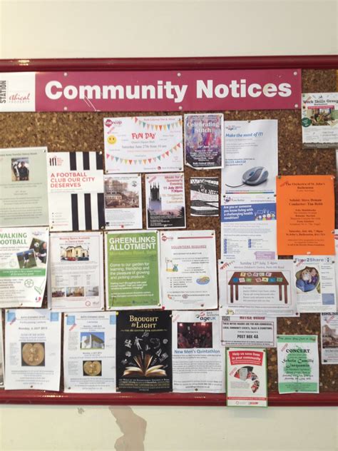 Community Notice Board Oghs At Madison Calder Blog