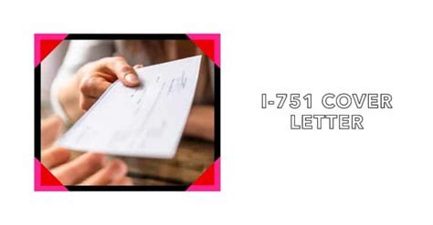 Cover Letter For I 751 Of The Law