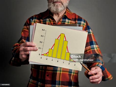 Gaussian Bel Atau Kurva Distribusi Normal Dan Grafik Histogram Foto
