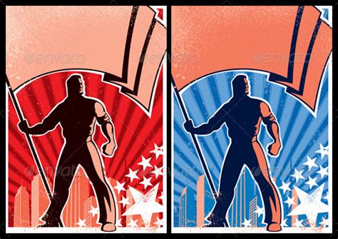 Flag Bearer Posters By Malchev Graphicriver