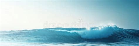 Abstract View Of Ocean Wave Patterns Under A Clear Sky Capturing The Tranquility Of Nature At