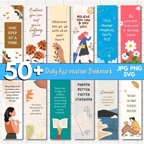 Bookmarks With Inspirational Quotes Etsy