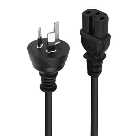 3 Pin Au Male To Iec C15 Female Keyway Plug 20m Power Cord Empr