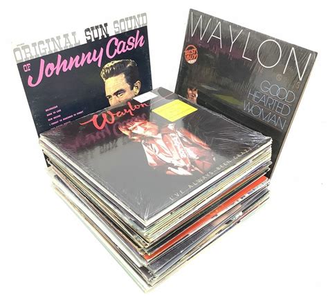 Lot 40 Record Albums Johnny Cash Waylon