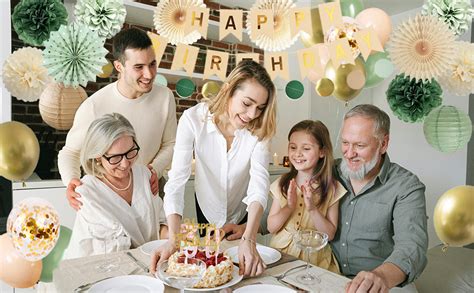 Sage Green Birthday Decorations Neutral Happy Birthday