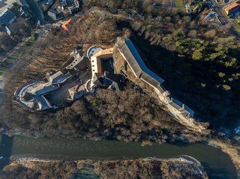 Aerial View Of The Orava Castle At Winter Slovakia Stock Image Image