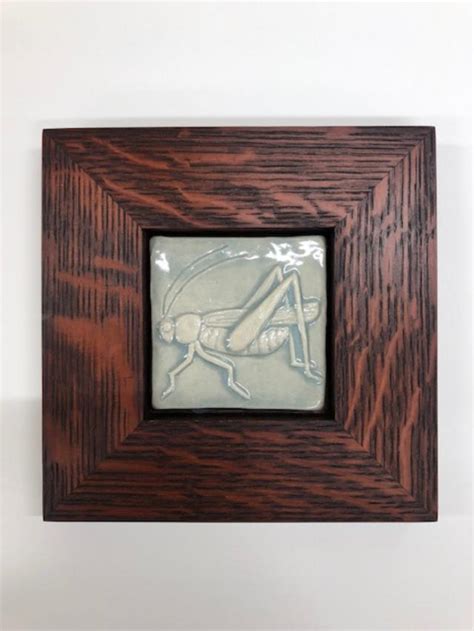 Grasshopper 3x3 Ceramic Handmade Tile