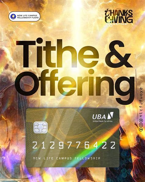Tithe And Offering Flyer Design In 2025 Church Media Design Church